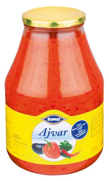 Sofko Ajvar, Paprikamark, mild, Nettogewicht: 2500g, 2650ml, 2650 ML/GL