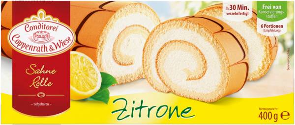 TK C+W Zitronen-Sahne-Rolle, 0,4 KG/PK