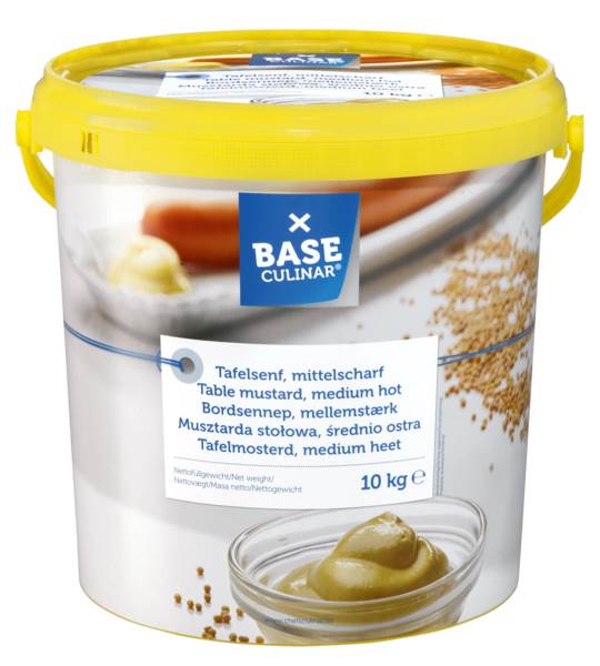 Base Culinar Tafelsenf mittelscharf, ohne Konservierungsstoffe, 10 KG/EI