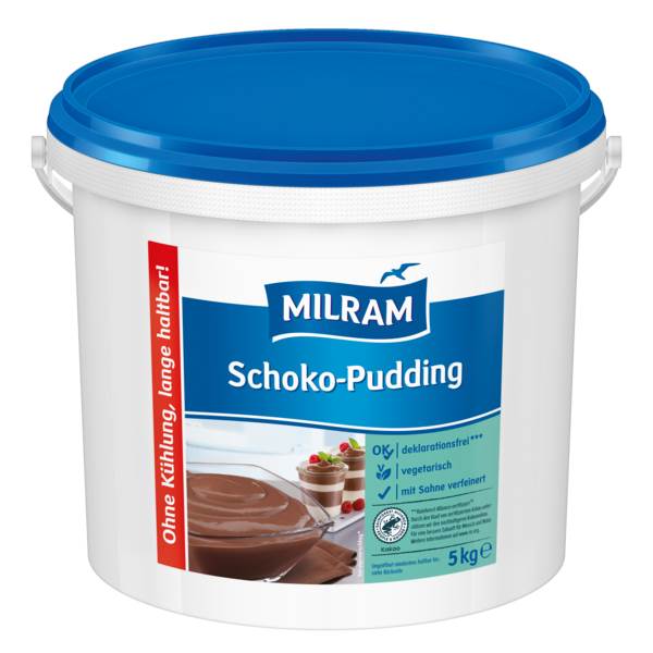 Milram Schoko-Pudding, 3,5% Fett, 5 KG/EI ungekühlt haltbar
