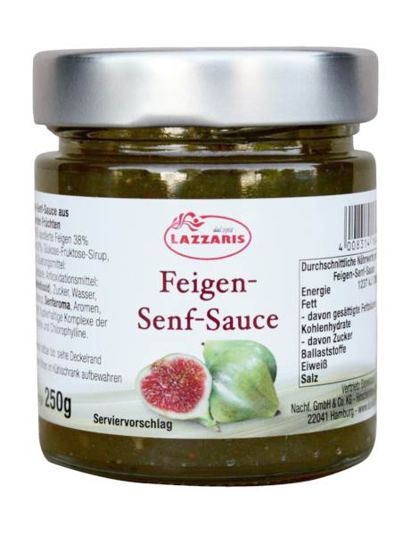 Lazzaris Feigen-Senf-Sauce, 250 G/GL