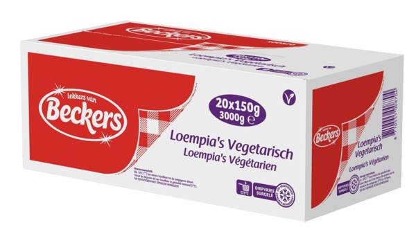 DV Beckers loempia vegetarisch 150gr 20 ST/DS