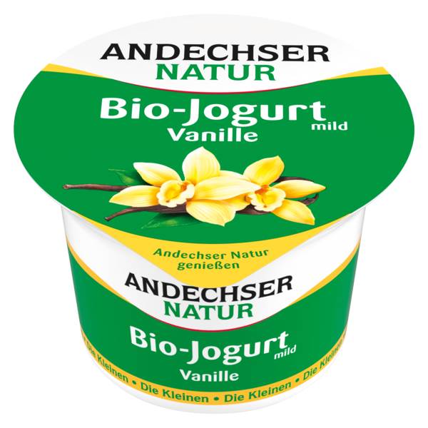 Andechser Natur Bio Fruchtjogurt Vanille, 3,8% Fett, 100 G/BE