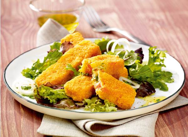 TK Vegeta Gemüse Gouda Knusperstäbchen, ca.38g, 3,8 KG/KT aus Karotten ...