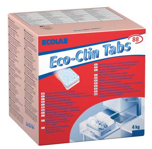 Ecolab Eco-clin Tabs, Maschinentabs, (9034300) 4 KG/KT