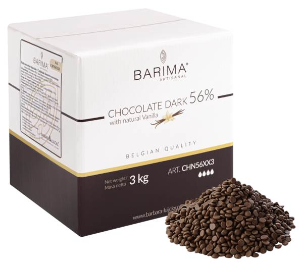 Barima Artisanal Czekolada deserowa 56%, belgijska, pastylki, kuwertura ...