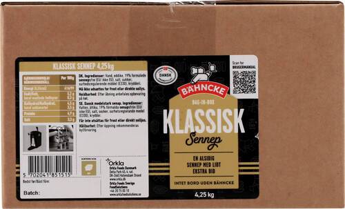 Klassisk senap, bag in box, 4,25 kg