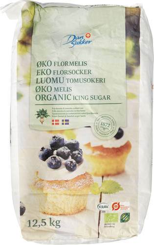Florsocker, ekologisk, 12,5 kg