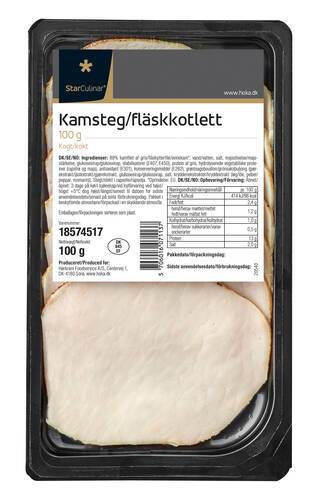 Kamsteg i skiver á ca 12 g, 100 g