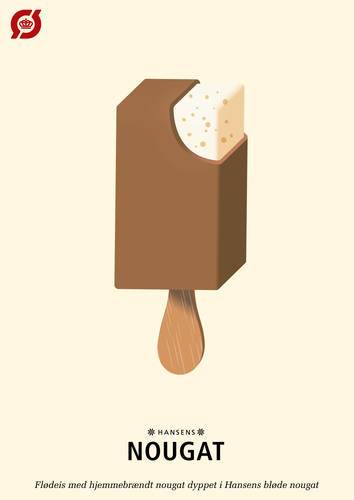 Glasspinne, Nougat, ekologisk, 120 ml