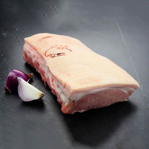 Kam af gris med svær, ridset, uden ben, 1 kg, Danmark